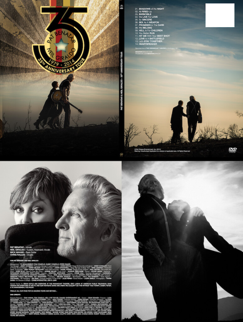 Pat Benatar & Neil Giraldo CD/DVD Packaging - Chime Interactive